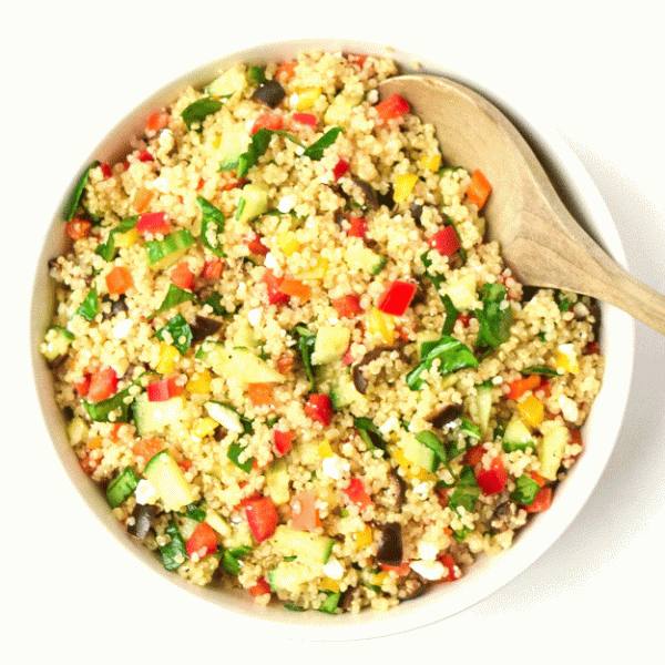 Rainbow Quinoa Salad (Gluten Free Vegan) • Tastythin