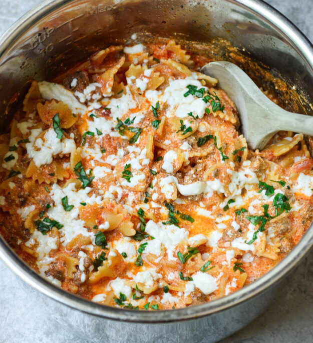 Easy Instant Pot Lazy Lasagna • Tastythin
