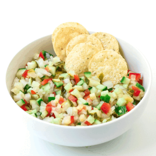 Pickle de Gallo Salsa Recipe • Tastythin
